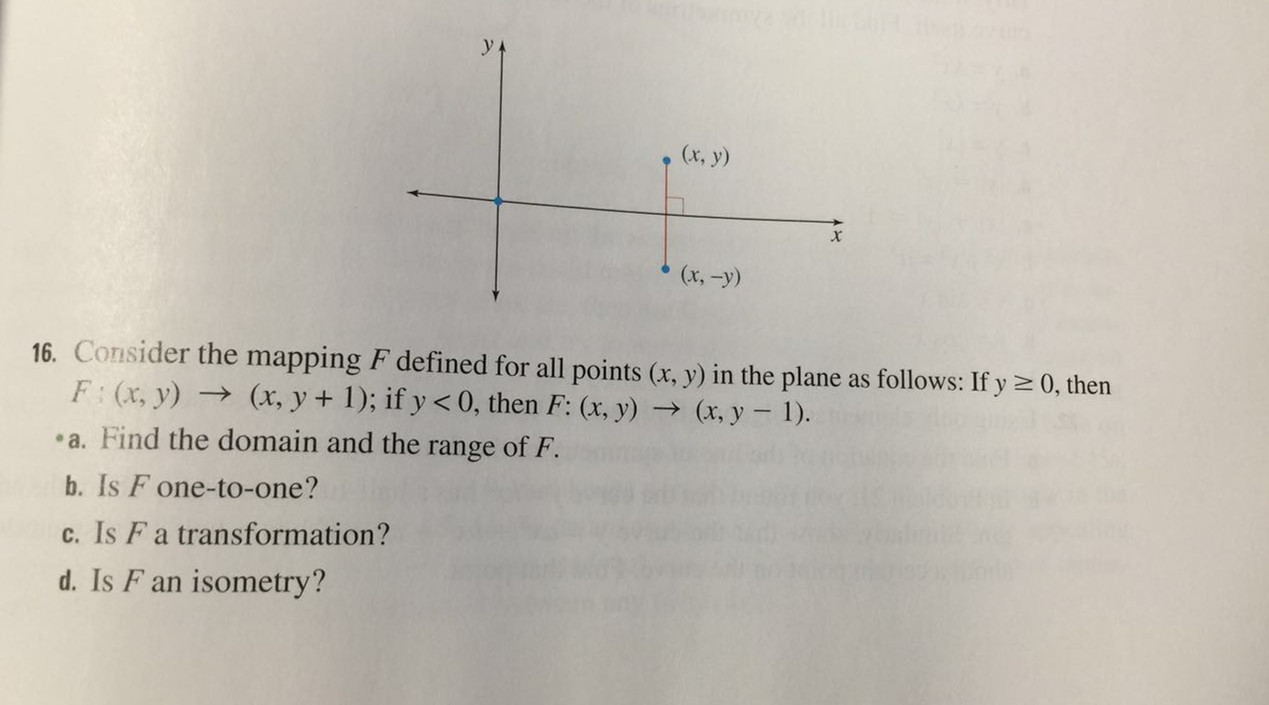 Consider the mapping F defined for all points (x, | Chegg.com