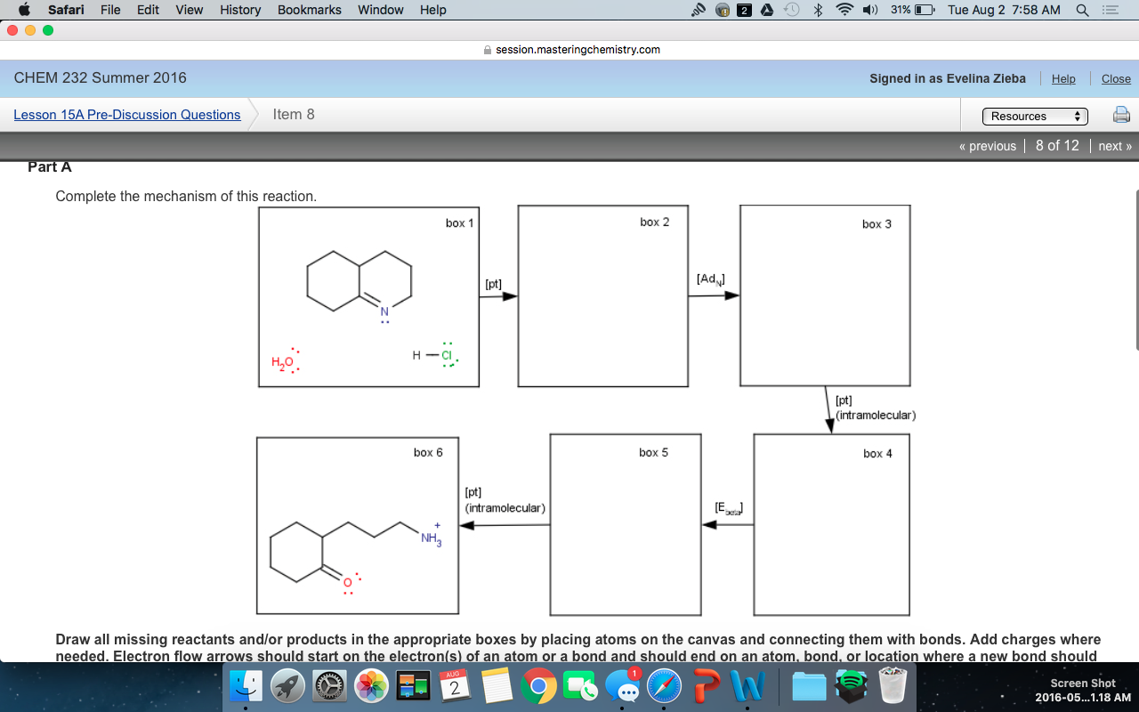 Solved Complete the mechanism of this reaction. Draw all | Chegg.com