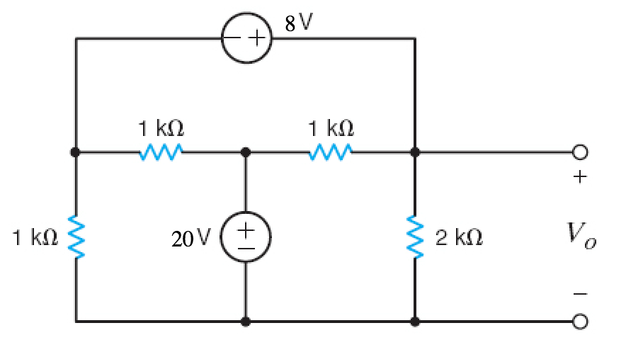 Solved Find V0 In The Circuit In The Figure Using Mesh