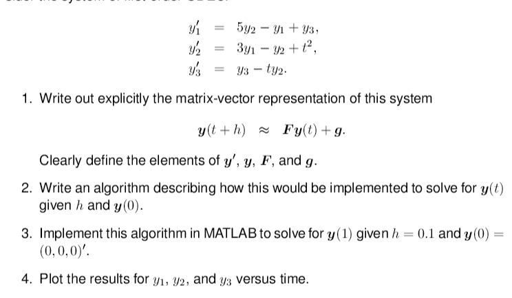 Solved Write out explicitly the matrix-vector representation | Chegg.com