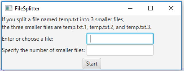 Solved IN JAVA. Suppose you want to back up a huge file to a | Chegg.com