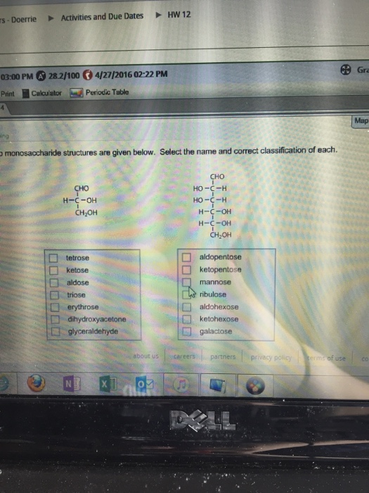 Solved Two monosaccharide structures are given below. Select | Chegg.com