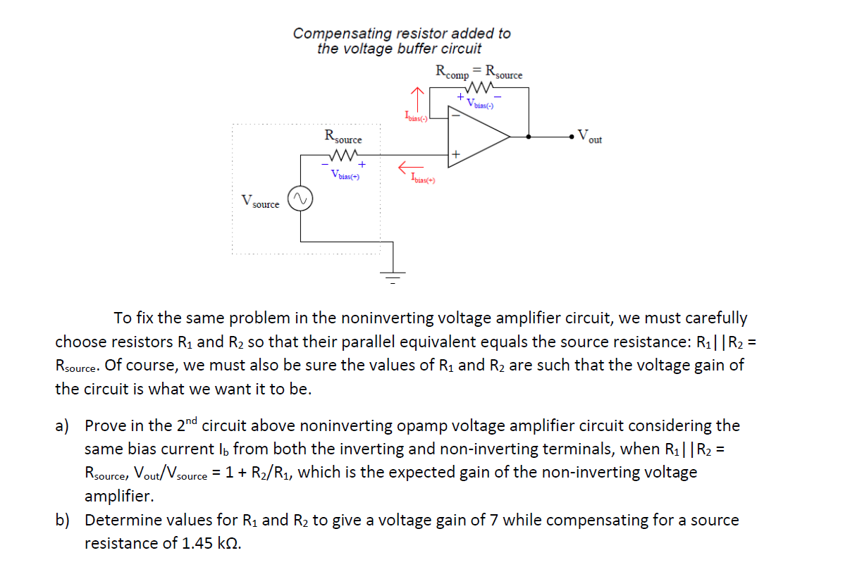 Solved The same problem of input bias current affecting the | Chegg.com