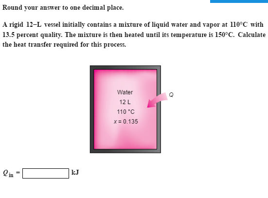 Solved A rigid 12-L vessel initially contains a mixture of | Chegg.com