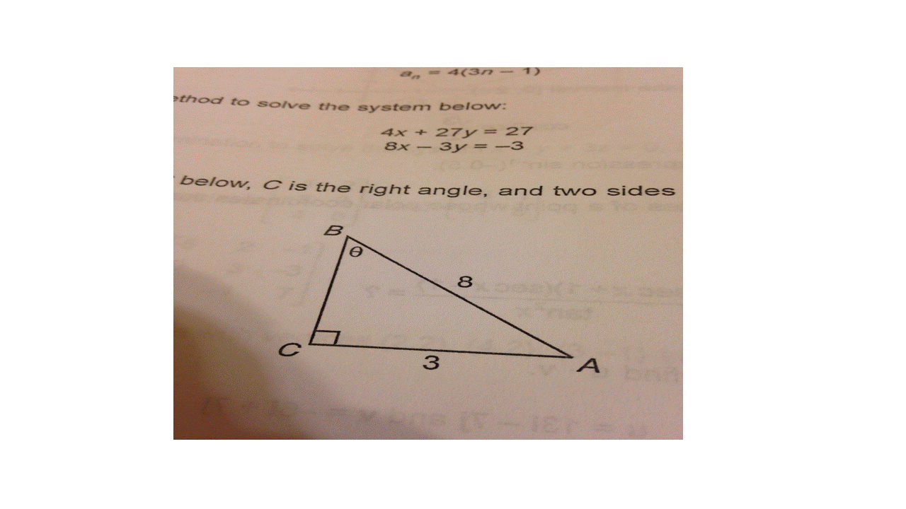 Solved In the right triangle ABC below, C is the right | Chegg.com