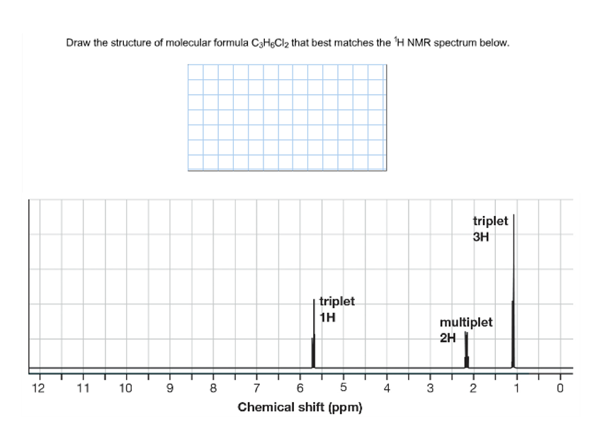 Solved Draw the structure of molecular formula C3H6Cl2 that | Chegg.com