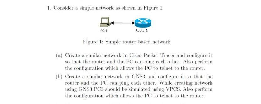 Solved Consider a simple network as shown in Figure 1 | Chegg.com