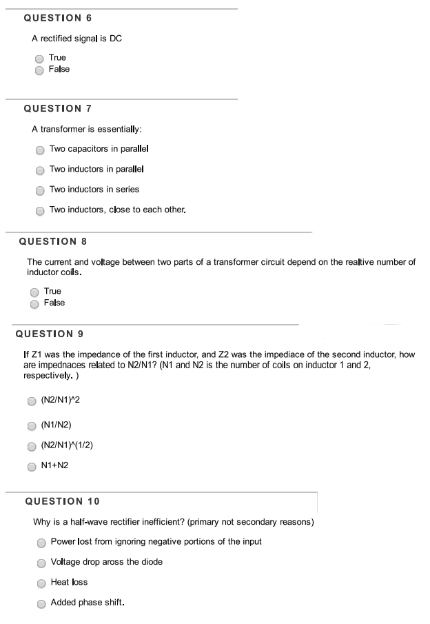 Solved Circuit Analysis: Conceptual Questions: True & | Chegg.com