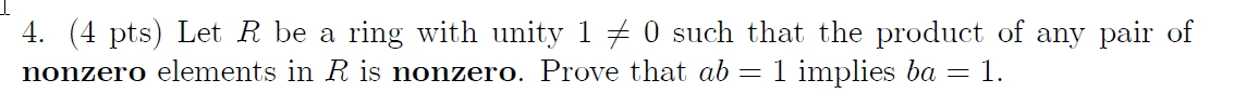 Solved Suppose a and b belong to a commutative ring R and ab | Chegg.com