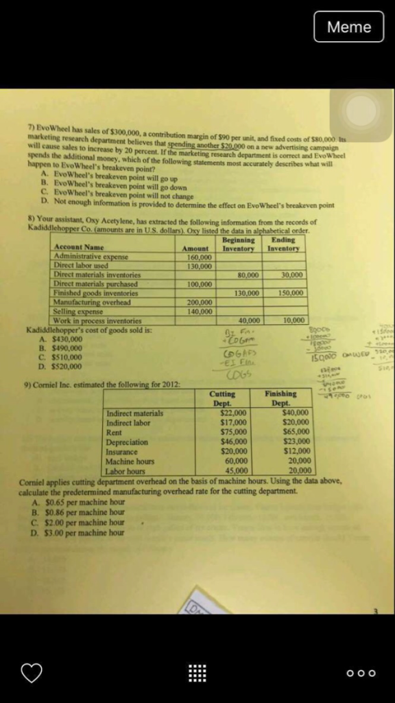 Solved Meme 10) Corporation uses a manufacturing overhead to | Chegg.com