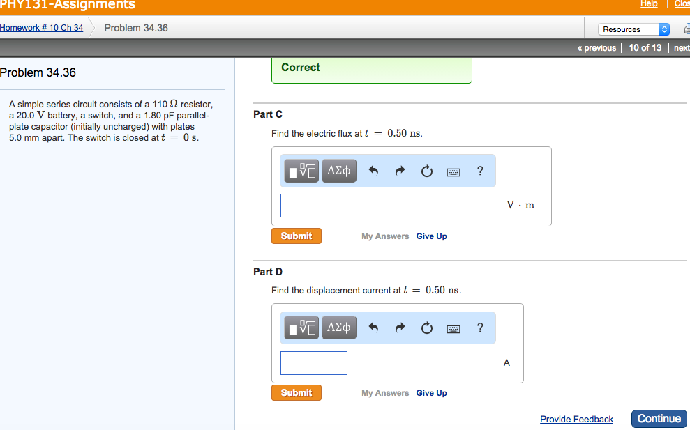Solved Problem 34.36 A simple series circuit consists of a | Chegg.com