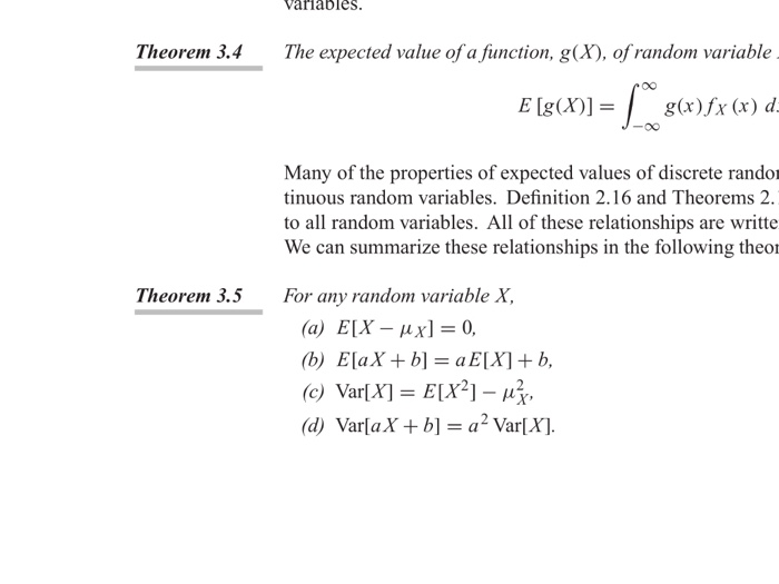 The expected value of a function, g(X), of random | Chegg.com