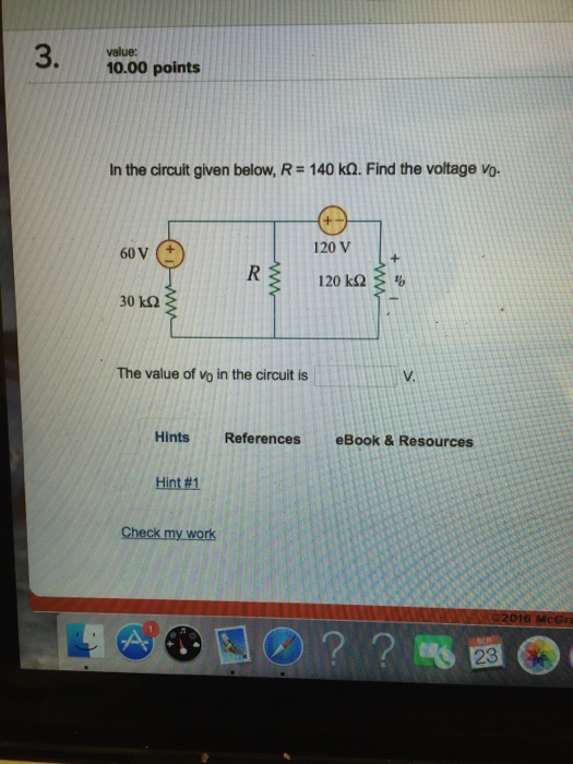 Solved In the circuit given below, R = 140 k Ohm. Find the | Chegg.com
