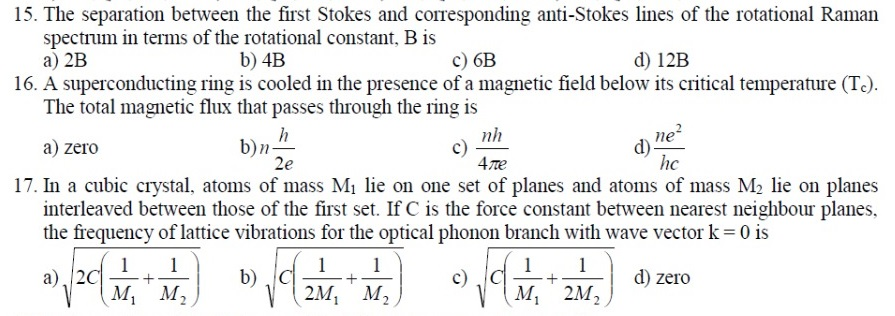 Solved 15. The separation between the first Stokes and | Chegg.com