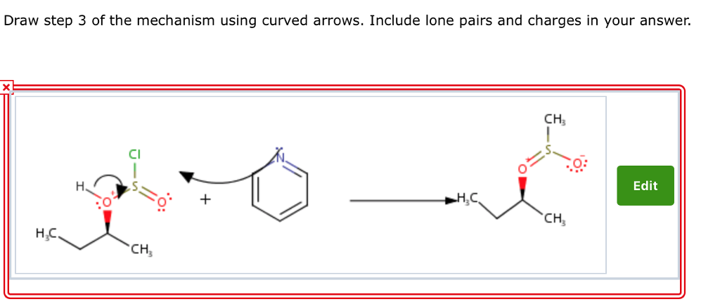 Solved Draw step 3 of the mechanism using curved arrows. | Chegg.com