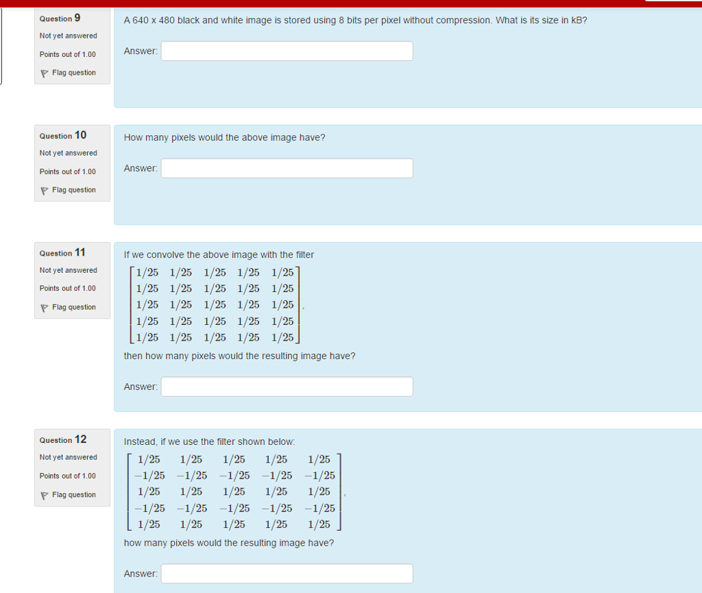 Solved A 640 times 480 black and white image is stored using | Chegg.com