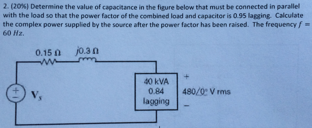 Solved Determine the value of capacitance in the figure | Chegg.com