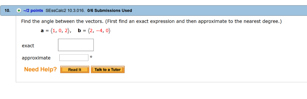 Solved 10. + -12 points SEssCalc2 10.3.016. 0/6 Submissions | Chegg.com Solved 10. + -12 points SEssCalc2 10.3.016. 0/6 Submissions | Chegg.com