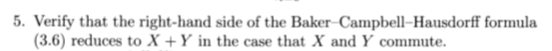 Solved 5. Verify that the right-hand side of the Baker | Chegg.com