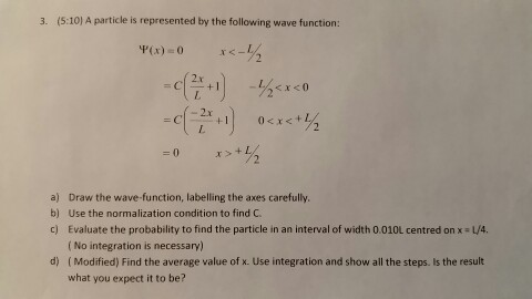 Solved please solve problem 3 draw the wave function, solve | Chegg.com