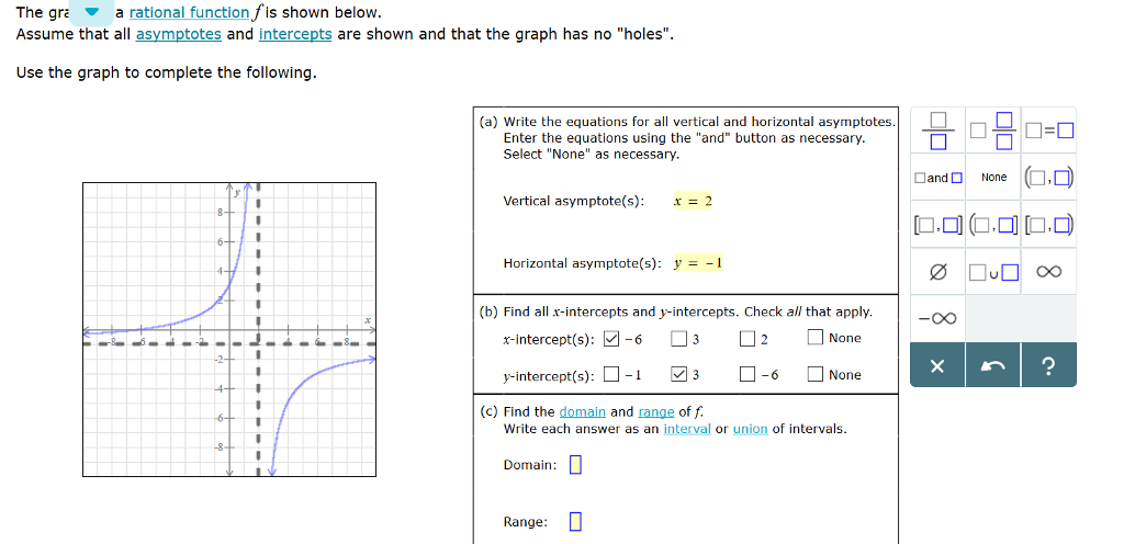 Solved The gre a rational function, is shown below Assume | Chegg.com
