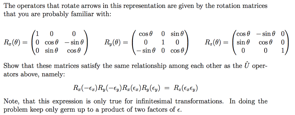 The operators that rotate arrows in this | Chegg.com
