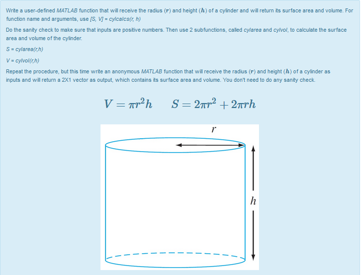 Solved Write a user-defined MATLAB function that will | Chegg.com
