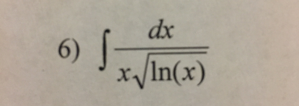 Solved Complete the following integral integral dx/x | Chegg.com