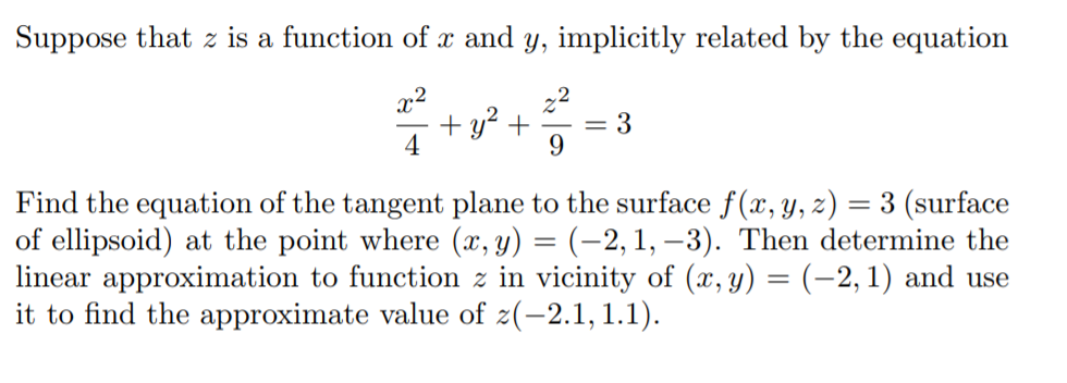 Solved Suppose that z is a function of r and y, implicitly | Chegg.com