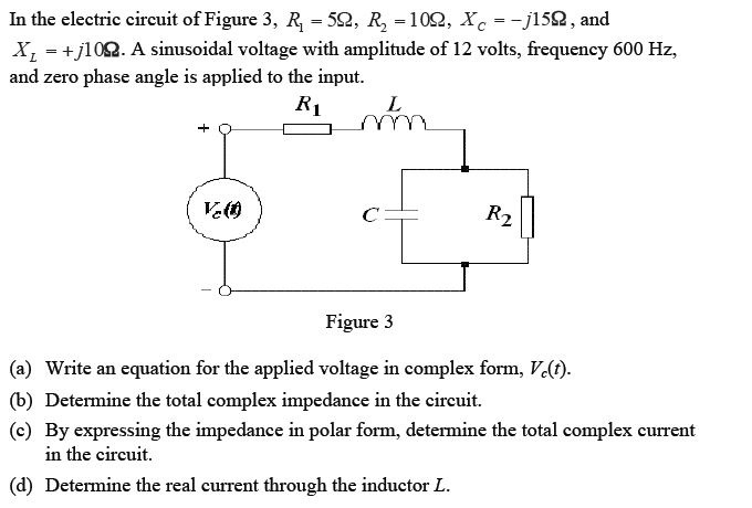 Solved In the electric circuit of Figure 3, R1 = 5 Omega, R2 | Chegg.com