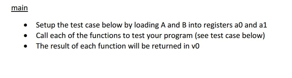 You are to write a program in MiPS assembly for use | Chegg.com