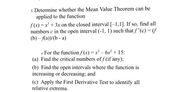 Solved Determine whether the Mean Value Theorem can be | Chegg.com Solved Determine whether the Mean Value Theorem can be | Chegg.com