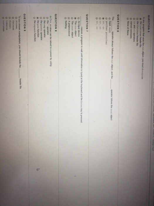 Solved In any program that uses the cin object. You muse # | Chegg.com