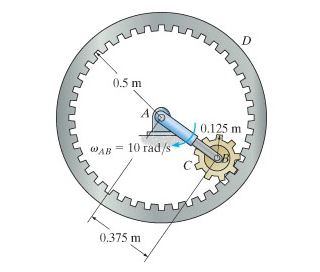 Solved Part A If the ring gear D rotates counterclockwise | Chegg.com