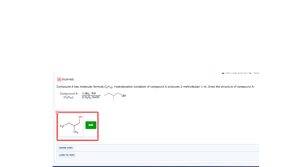 Solved Incorrect. Compound A has molecular formula CsH10- | Chegg.com