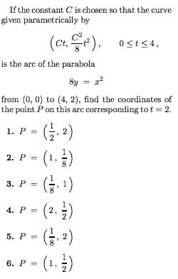 Solved If the constant C is chosen so that the curve given | Chegg.com