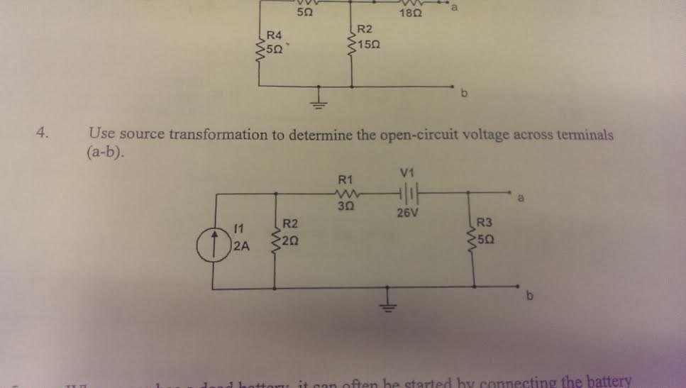 Solved Use source transformation to determine the | Chegg.com