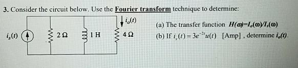Solved 3. Consider the circuit below. Use the Fourier | Chegg.com