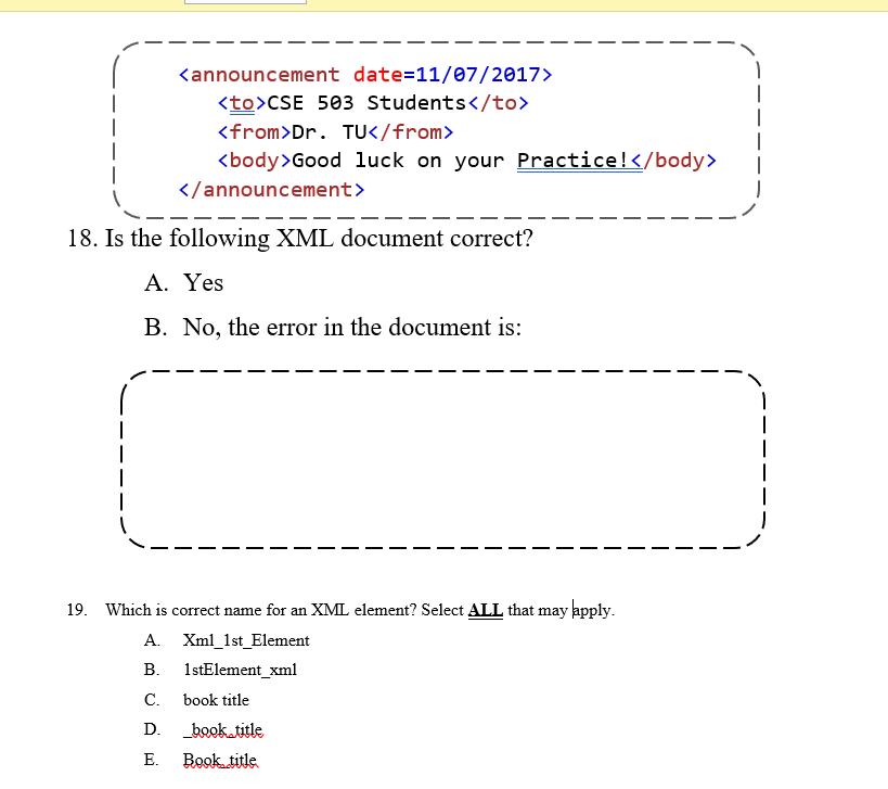 Solved to> CSE 503 Students from>Dr. TU Good luck on your | Chegg.com