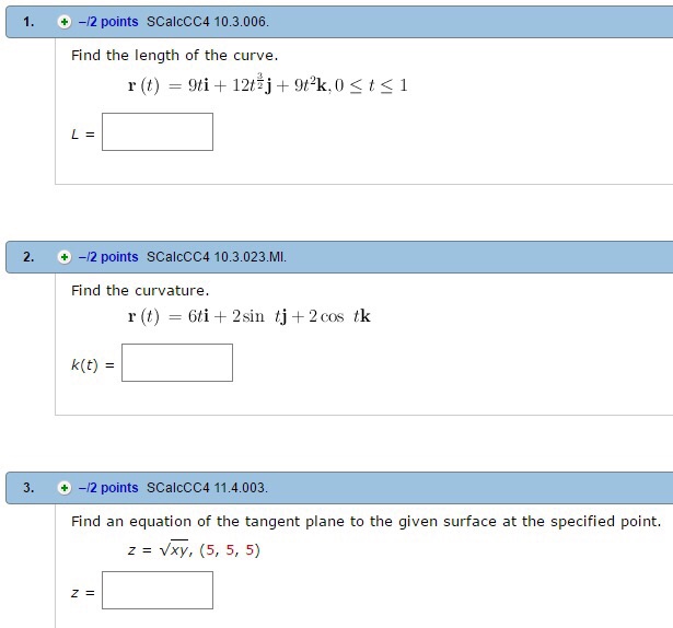 Solved Find the length of the curve. r (t) = 9ti + 12t^3/2 | Chegg.com