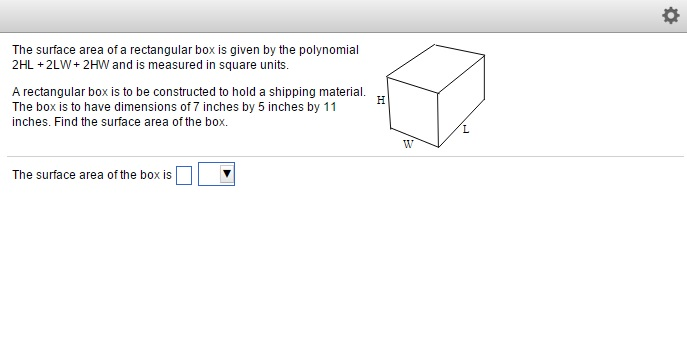 Solved The surface area of the box is _______ cubic inches, | Chegg.com