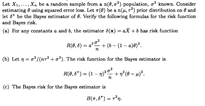 Solved Let X_1..., X_n be a random sample from a | Chegg.com
