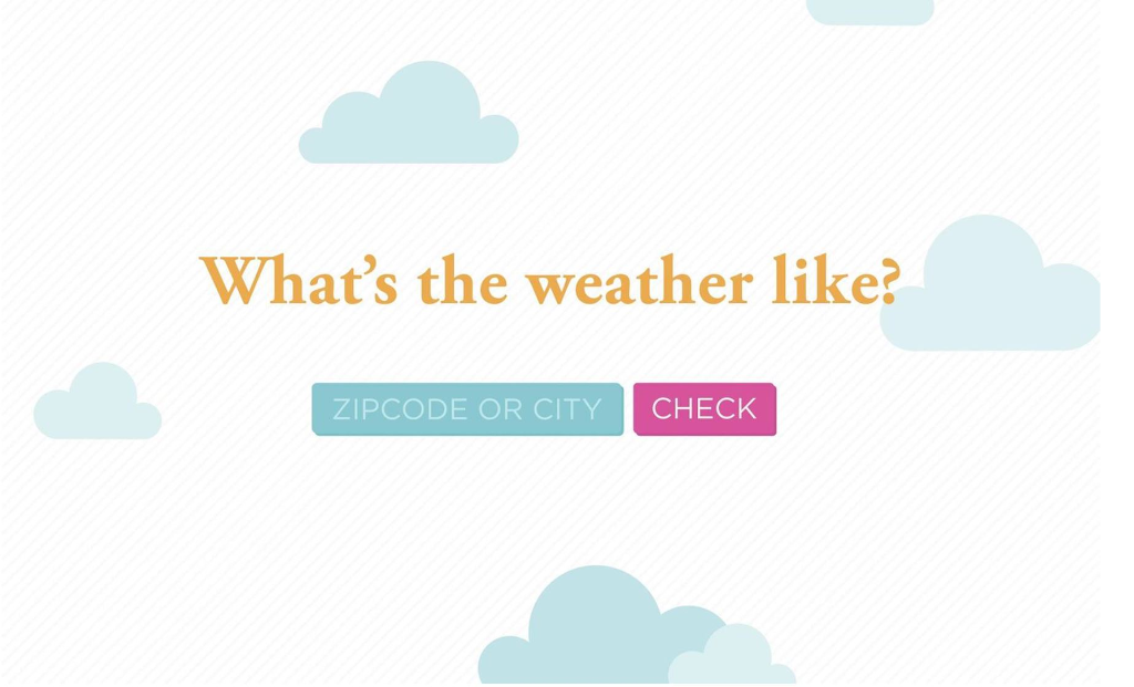Develop a weather forecast website using only | Chegg.com