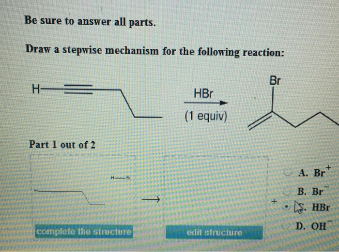 Solved Draw a stepwise mechanism for the following reaction: | Chegg.com