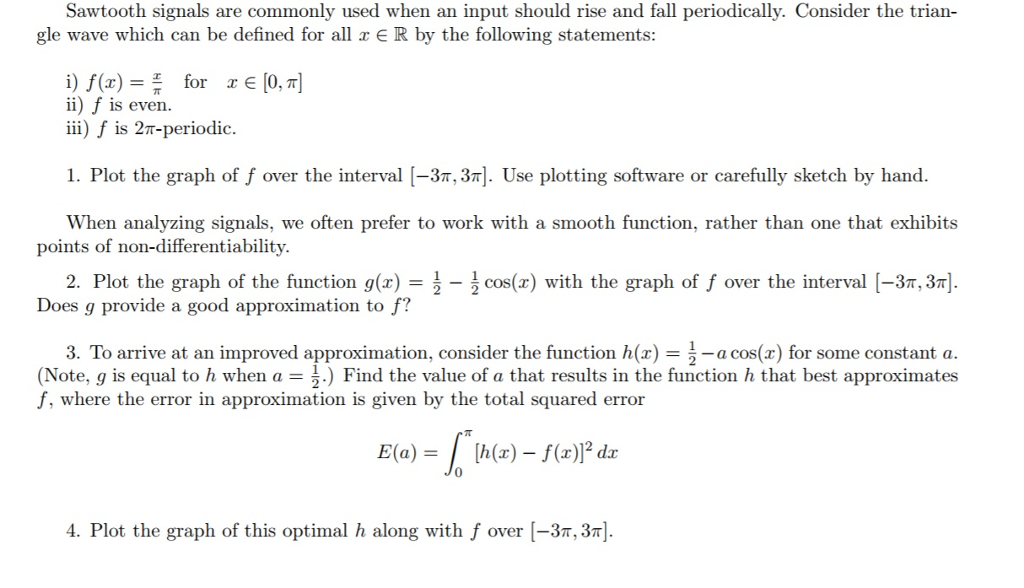 Solved How should I do question 3? I get that f(x) can be | Chegg.com