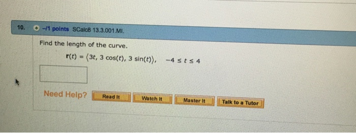 Solved Find the length of the curve. r(t) = (3t, 3 cos(t), | Chegg.com