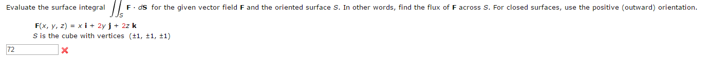 Solved Evaluate the surface integral double integral F. dS | Chegg.com