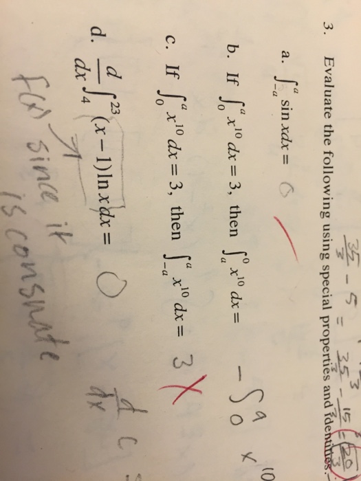Solved Evaluate the following using special properties and | Chegg.com