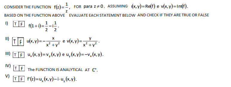 Solved CONSIDER THE FUNCTION f(z)=1/z, FOR para | Chegg.com