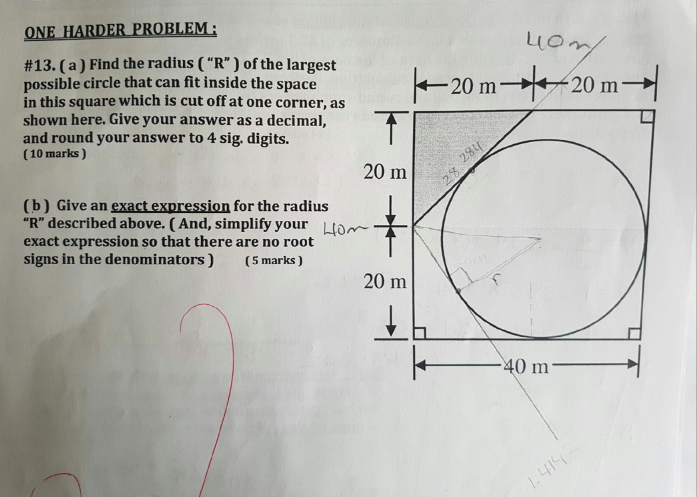 Radius Of A Square